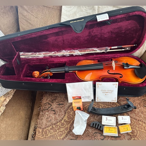 Other | New Violin 44 Full Size Kit Violin Fiddle Set Beginner Adults ...
